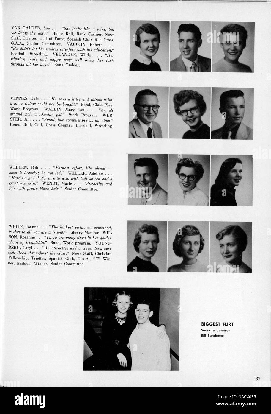This 1954 Centralian Yearbook captures the student body, clubs, sports ...