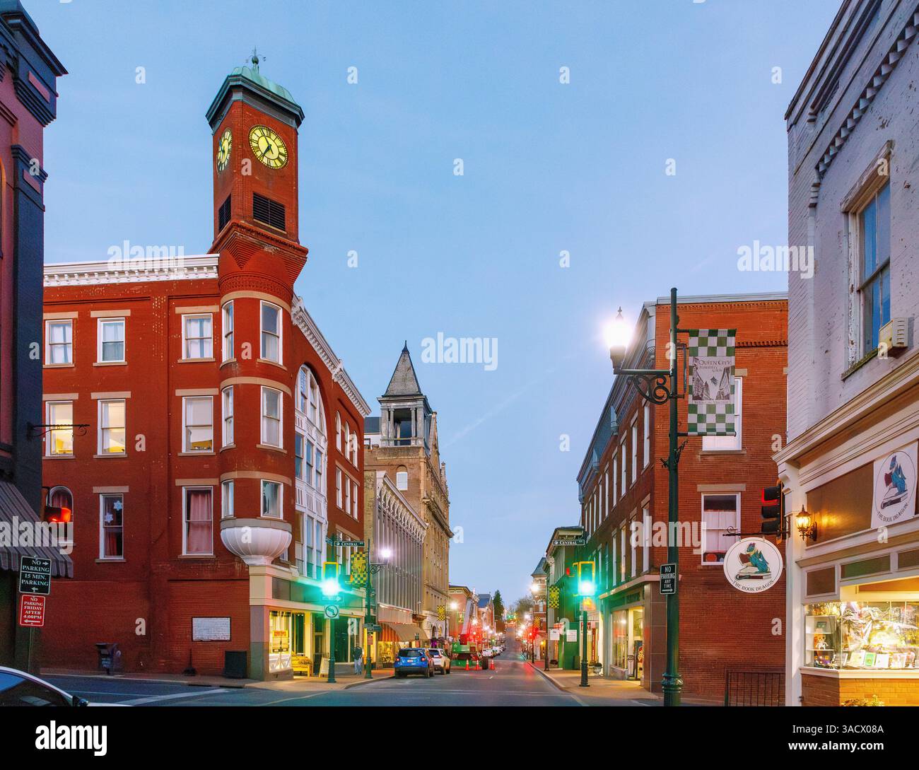 Beverly Street in the Historic District in Staunton, Virginia, USA ...