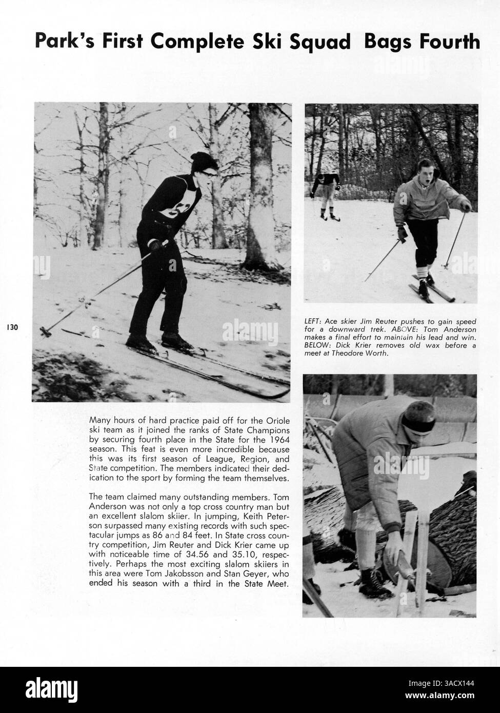The 1964 'Echowan' yearbook from St. Louis Park High School documents ...