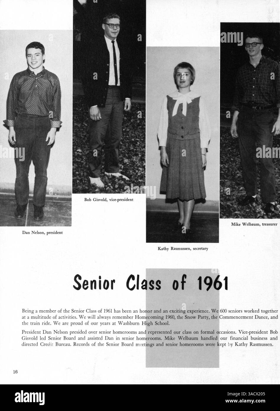 The 1961 washburn yearbook captures student and teacher activiti hi-res ...