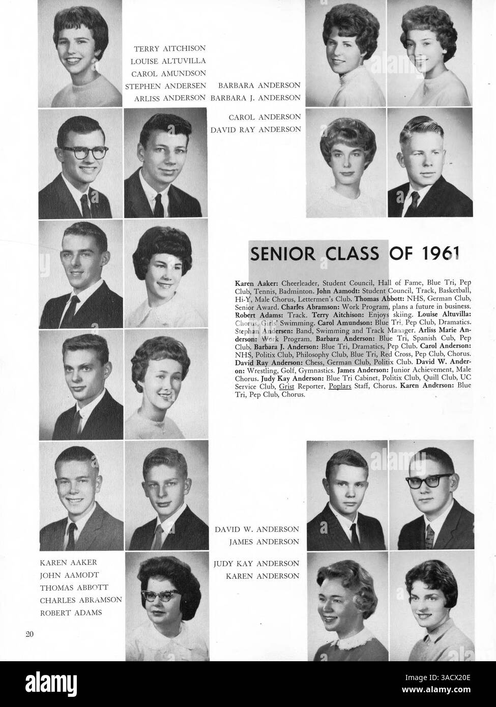 The 1961 Washburn Yearbook showcases various student activities ...