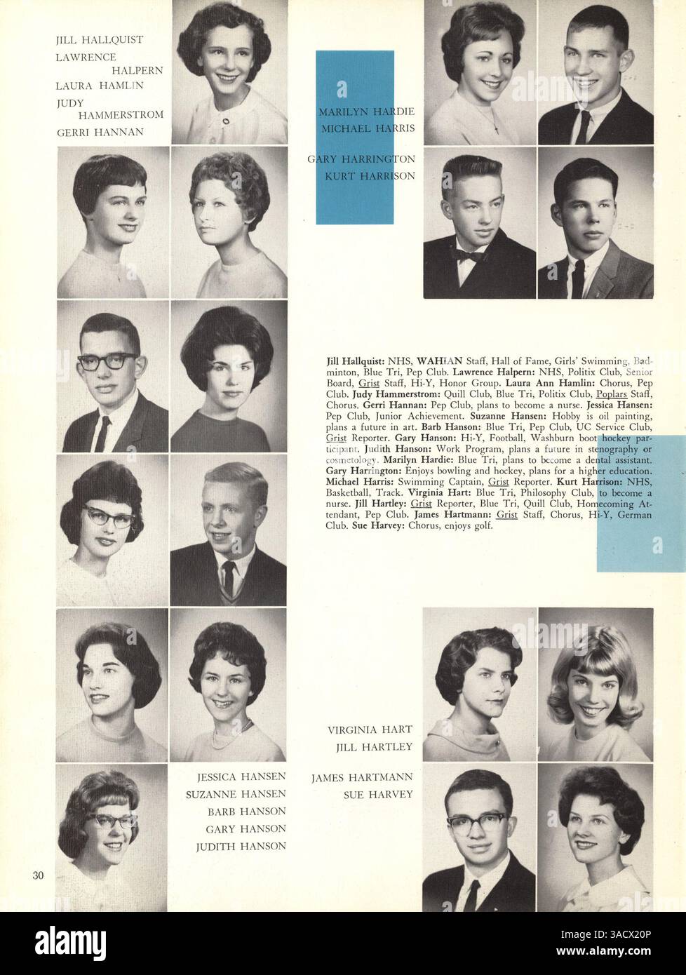 The 1961 Washburn Yearbook features student and faculty activities ...
