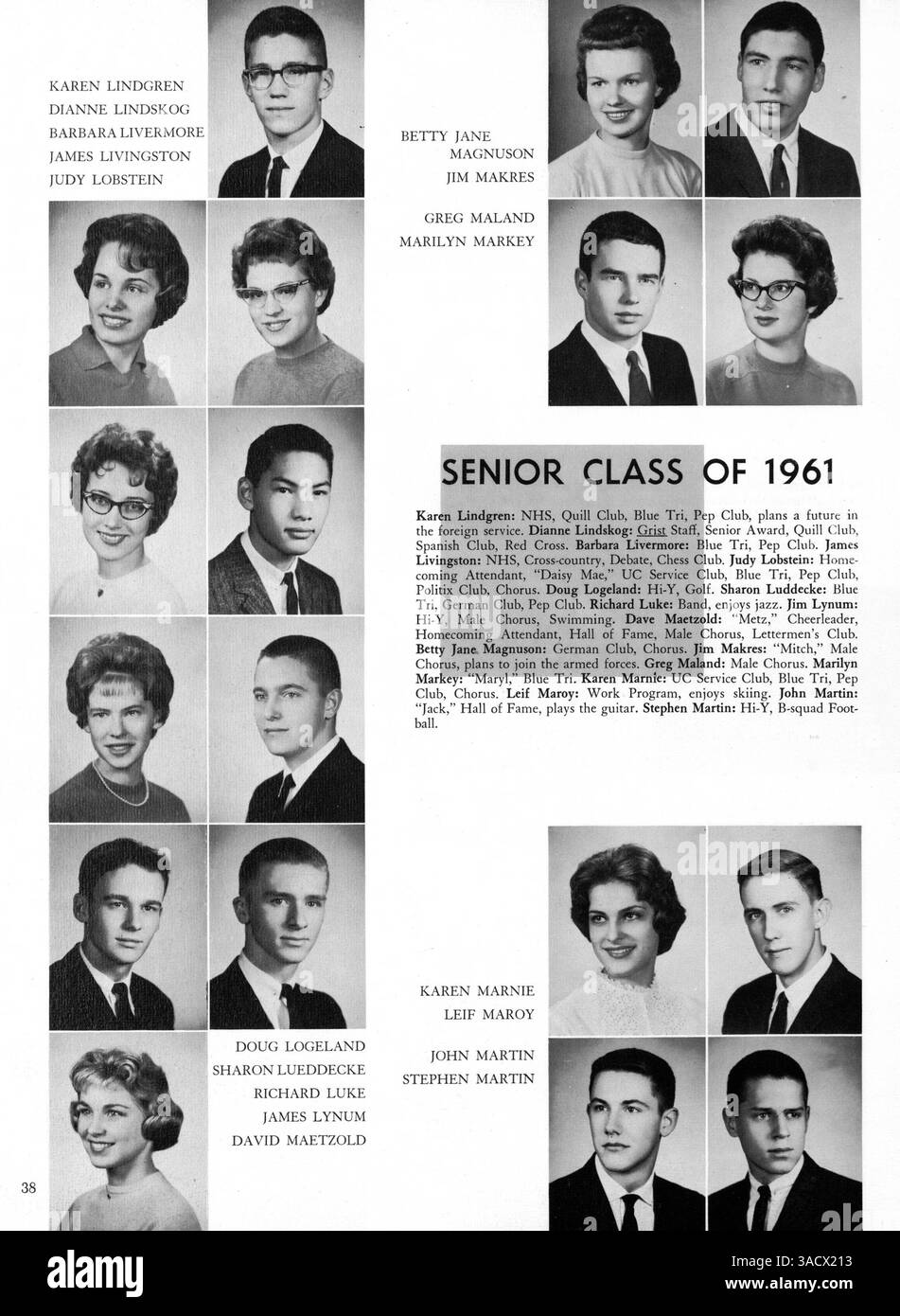 This 1961 Washburn Yearbook documents the academic, athletic, and ...