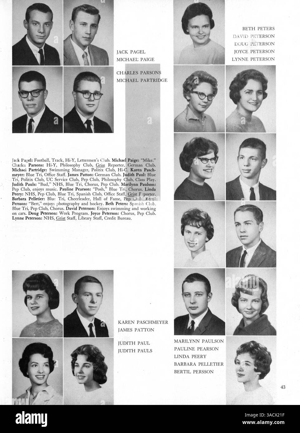 The Washburn Yearbook from 1961 records key events from the school year ...