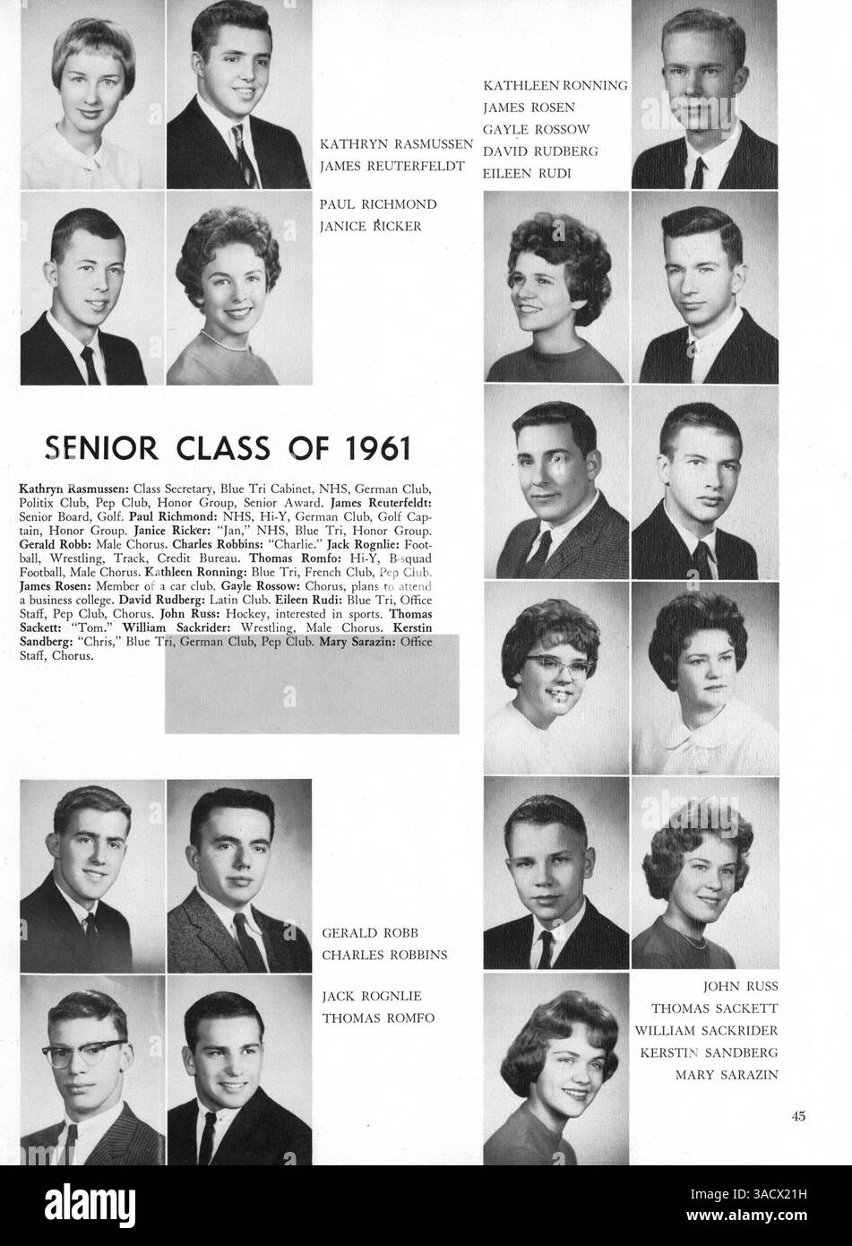 This 1961 washburn yearbook captures the highlights of student hi-res ...