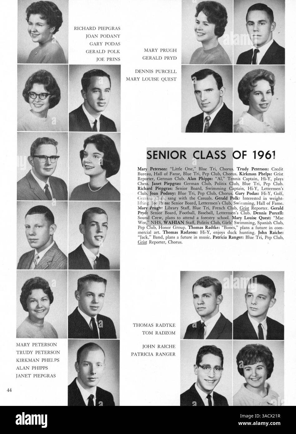 The 1961 Washburn Yearbook offers a snapshot of student life, faculty ...