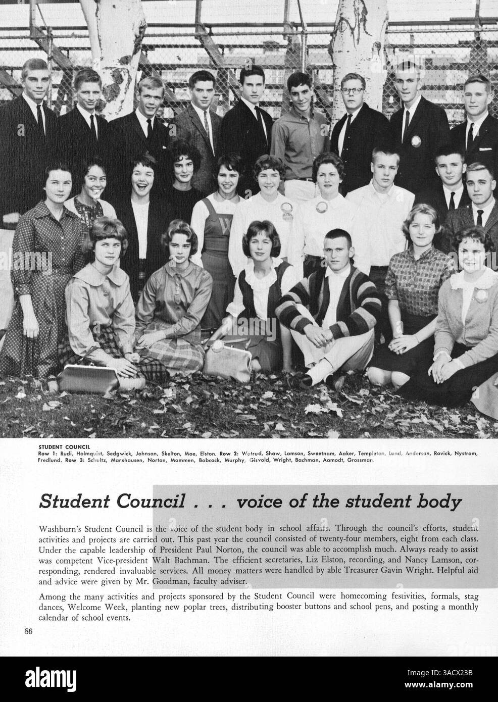 The 1961 Washburn Yearbook highlights the key experiences of the 1960 ...