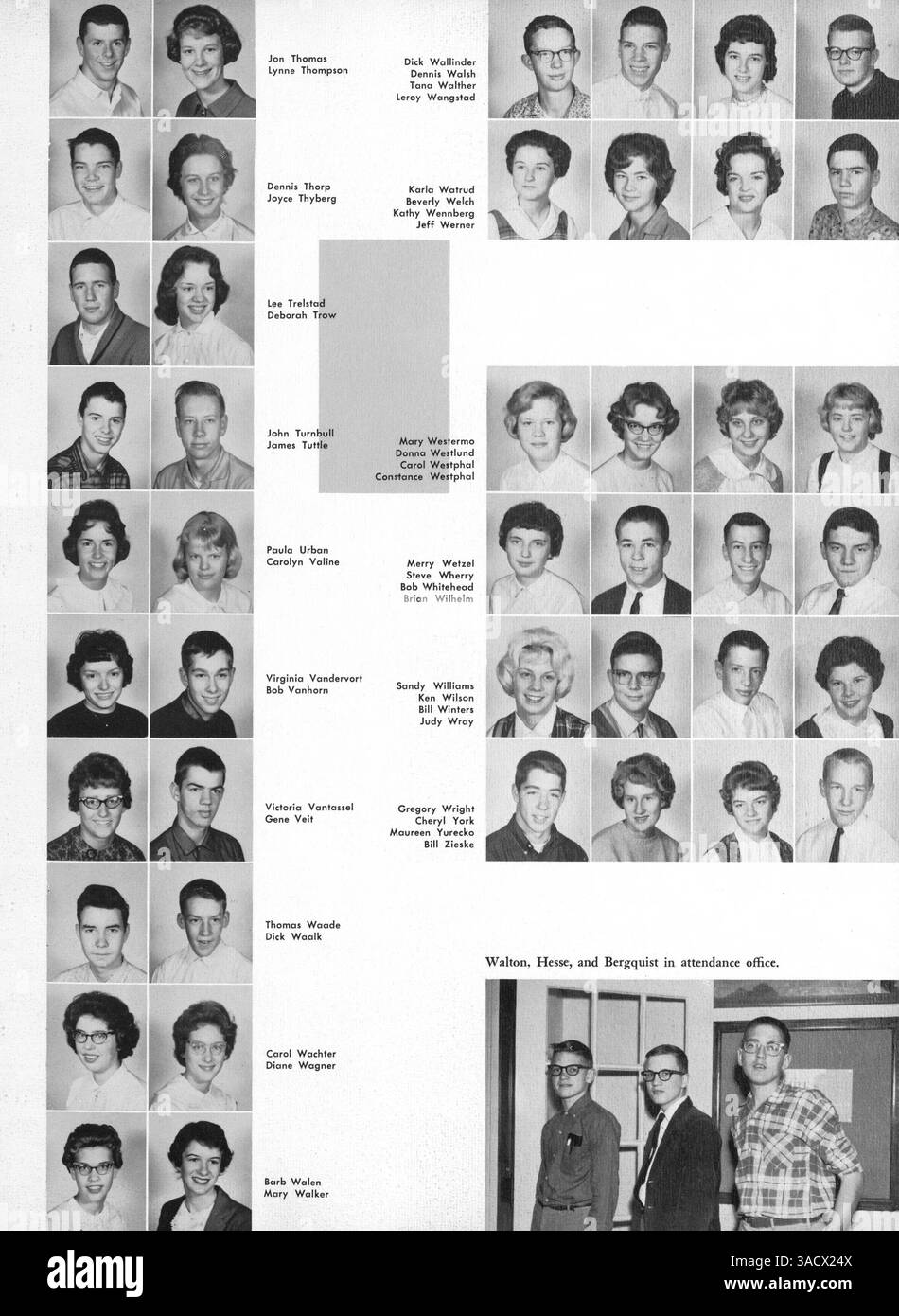 This 1961 Washburn Yearbook documents the 1960-1961 school year's major ...