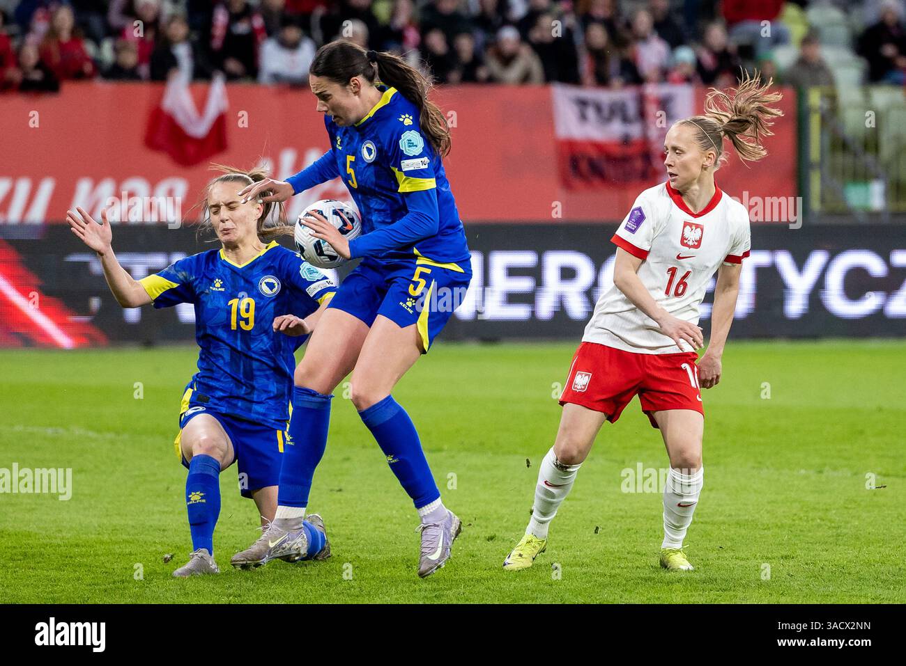 Gdansk Stadium, Gdansk, Poland. 4th Apr, 2025. Womens Nations League ...