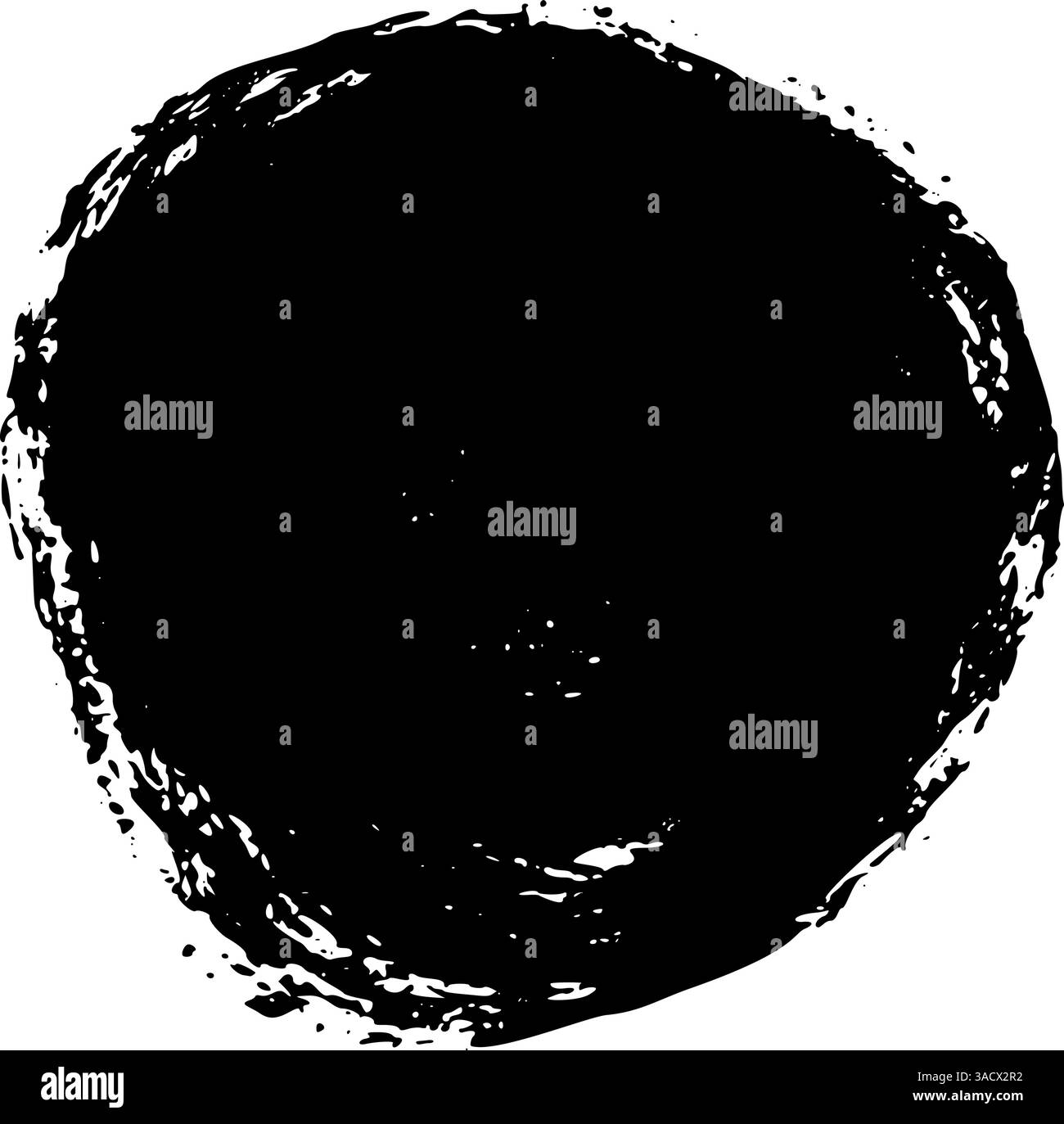 Hand-scribbled crayon circles with pastel texture. Paint oval shapes ...