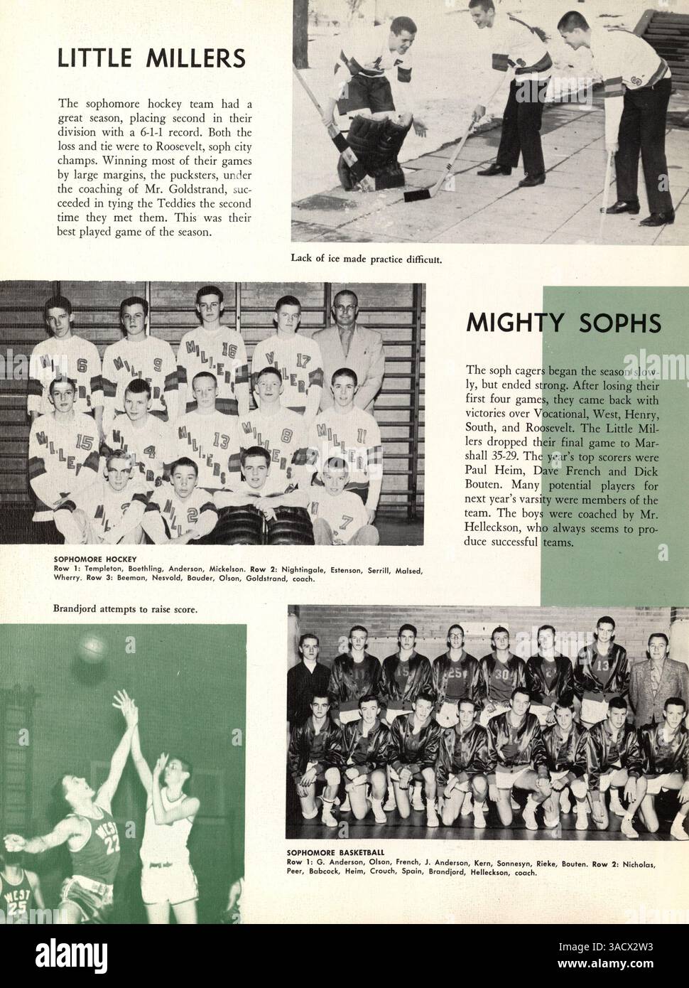 The 1961 washburn yearbook records the academic hi-res stock ...