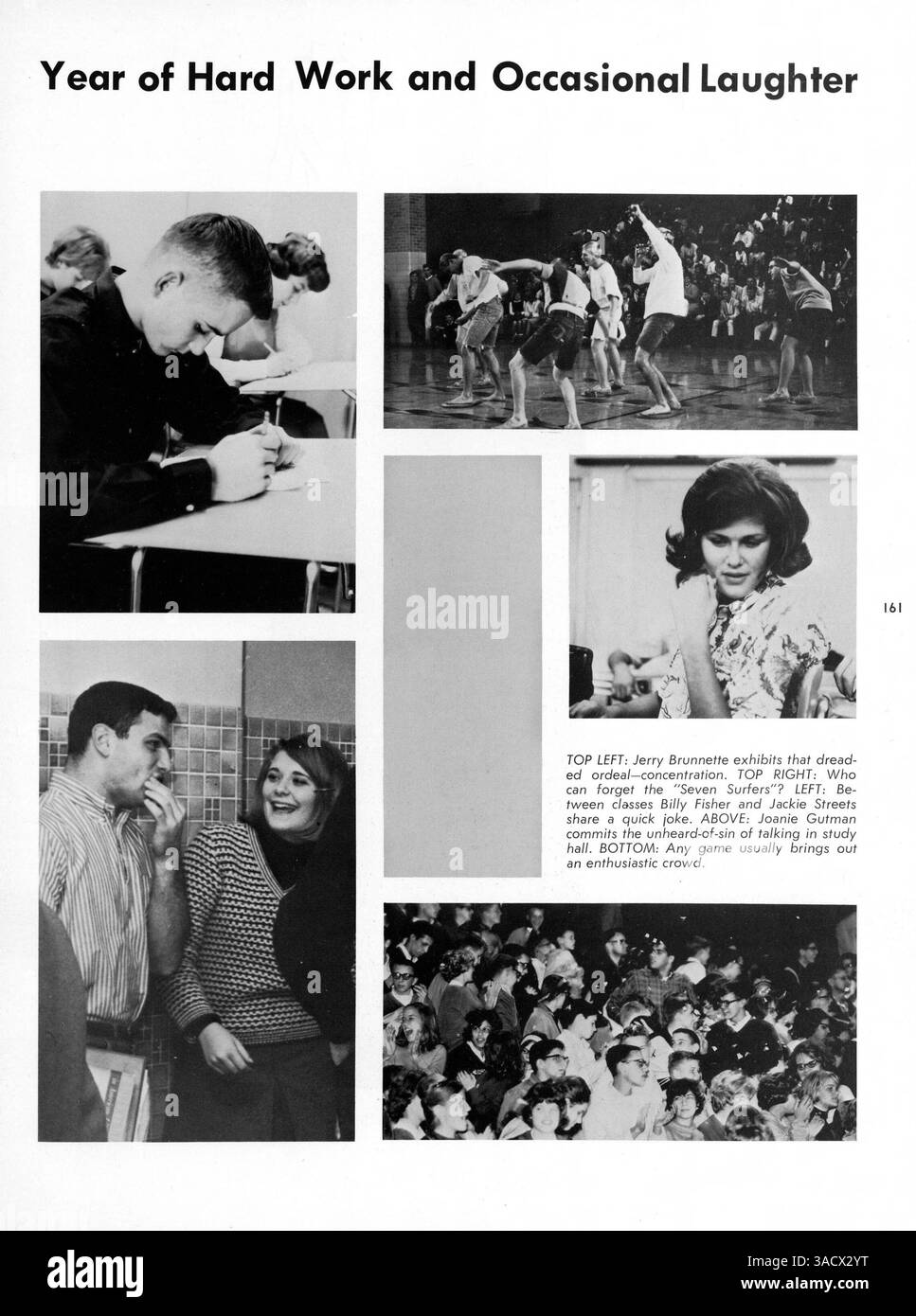 This high school annual from 1964 highlights various school activities ...
