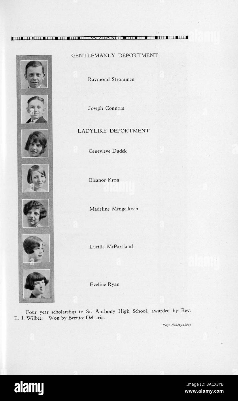 The 1926 'Paduan' yearbook features student and faculty portraits ...