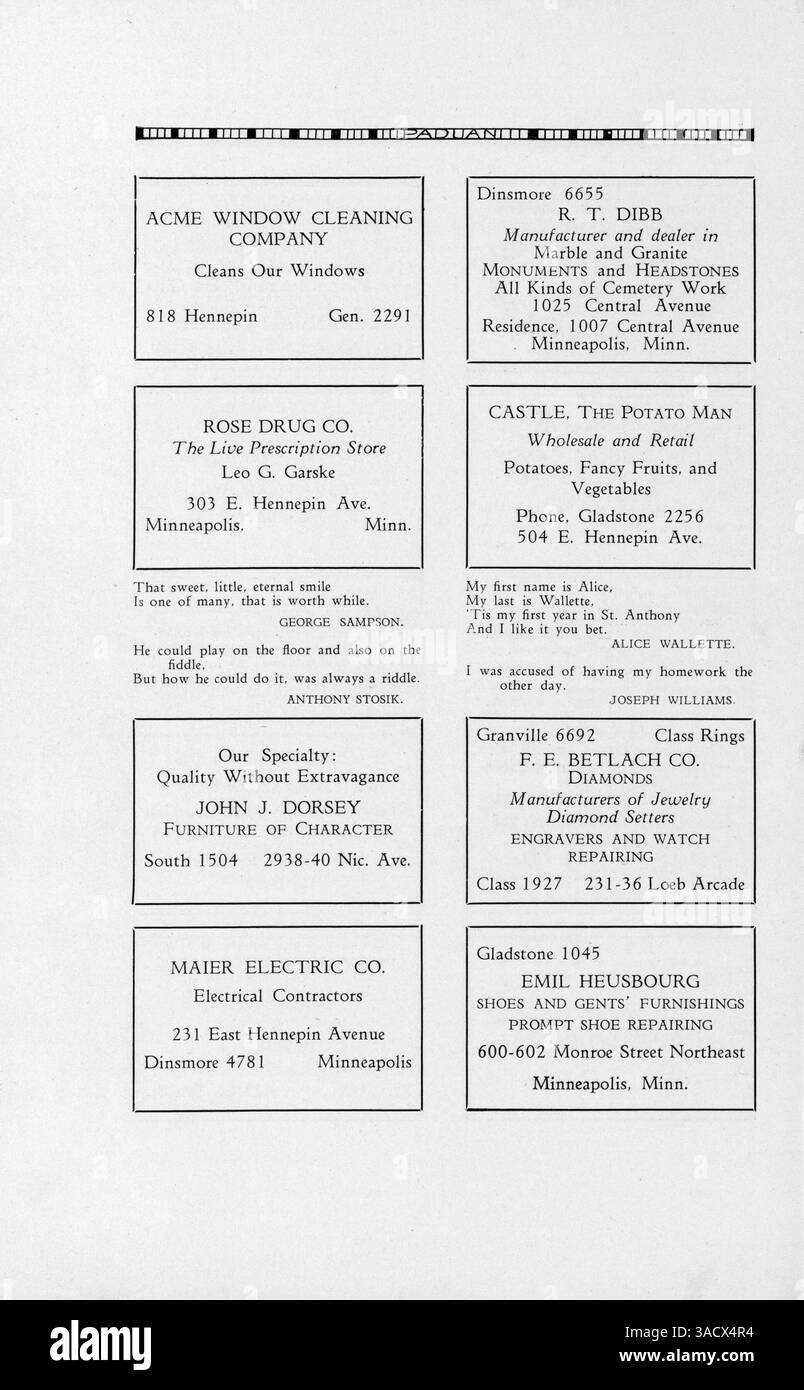 The 'Paduan' yearbook of 1926 highlights significant events, student ...