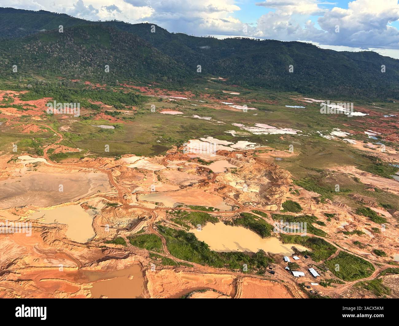 Para, Brazil. 19th Mar, 2025. Aerial view of deforested areas and ...