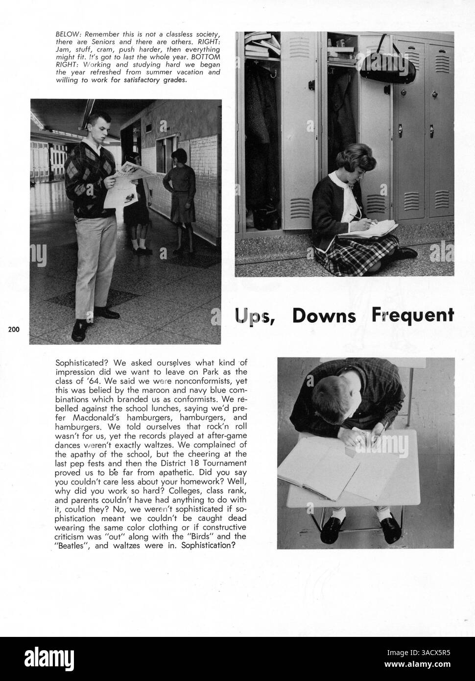 This high school yearbook documents the students, teachers, sports ...