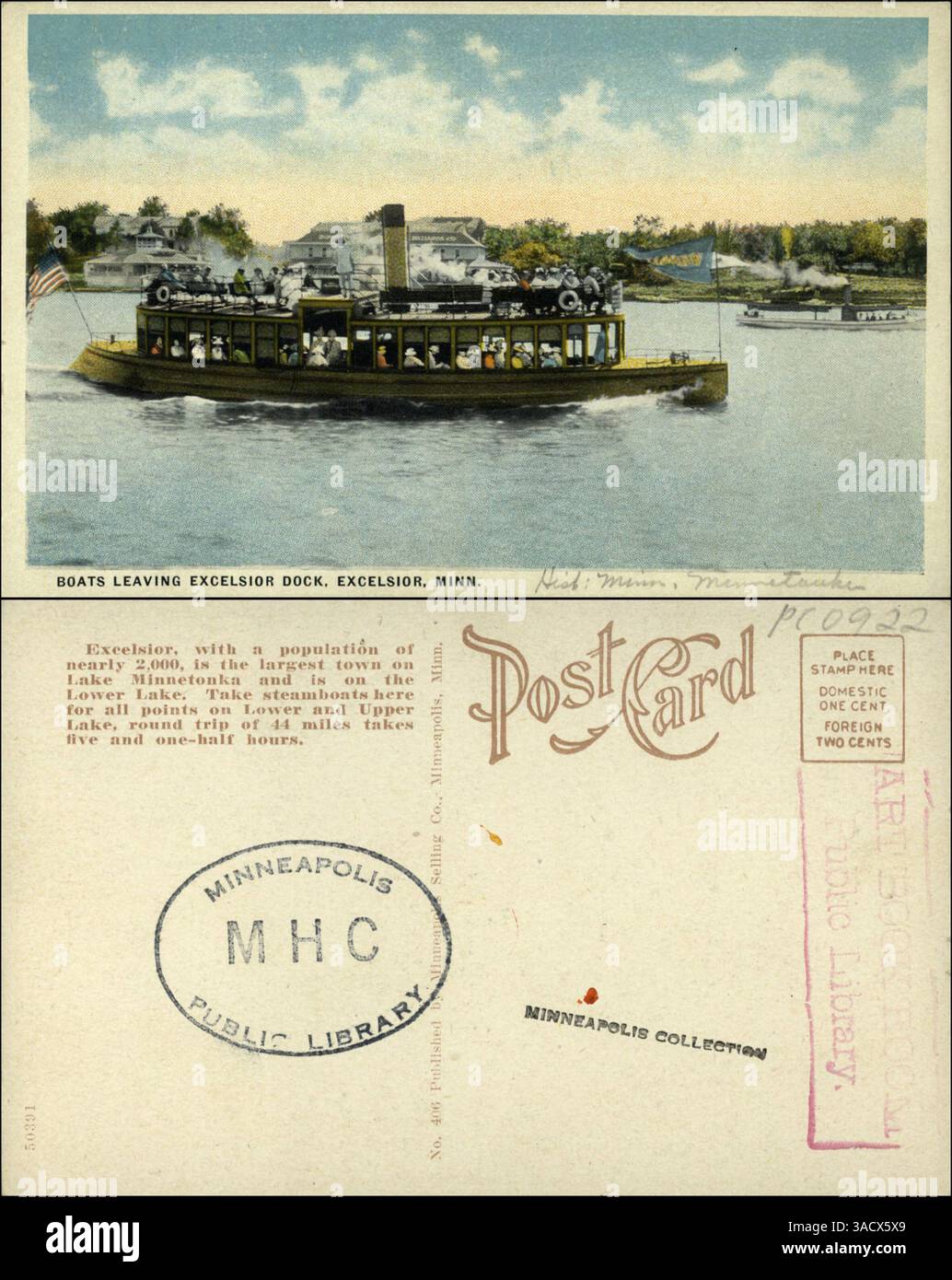 This image depicts boats departing from excelsior dock in excels hi-res ...