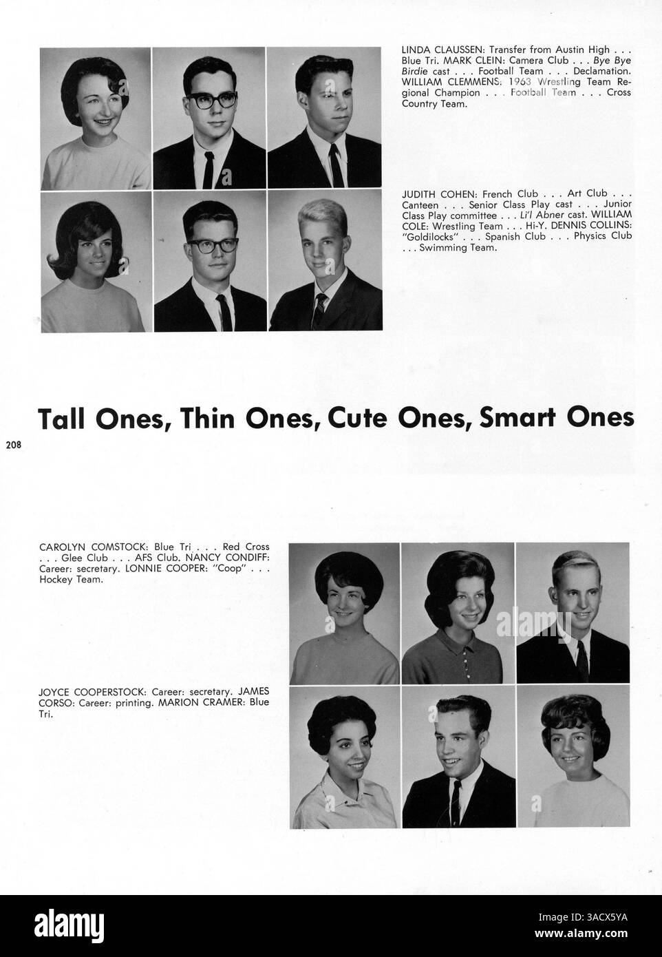 The 1964 yearbook from St. Louis Park High School features records of ...
