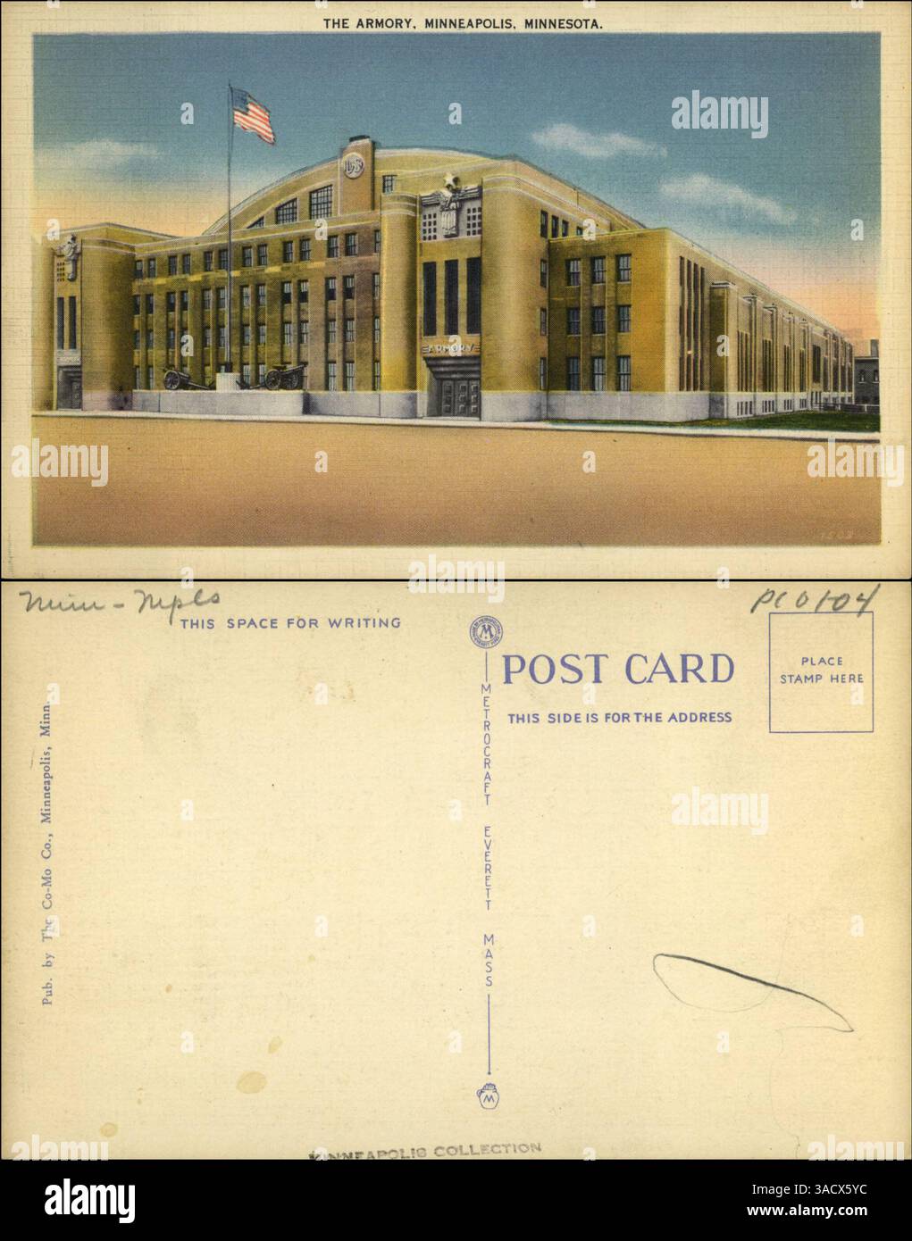 A historic photograph of the Armory building in Minneapolis, showcasing ...