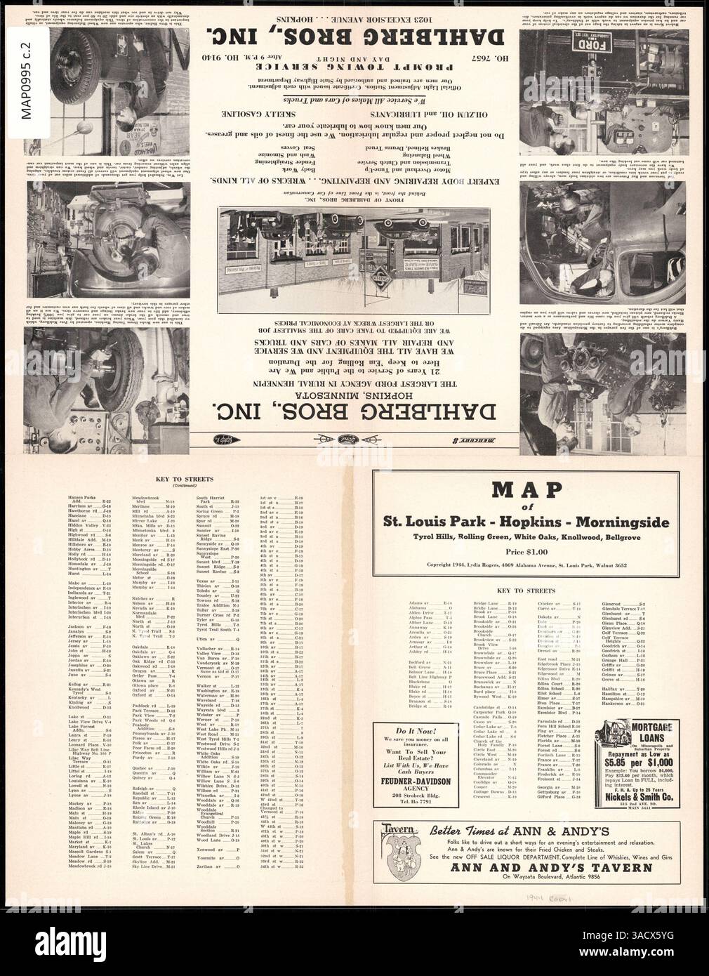 This historical map shows st louis park and surrounding areas hi-res ...