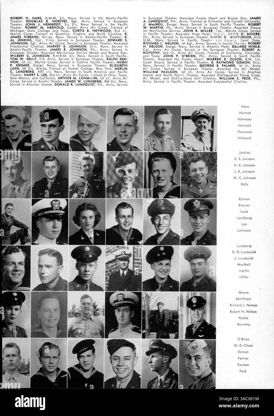 The 1946 'Wahian Victory' yearbook from Washburn High captures the ...