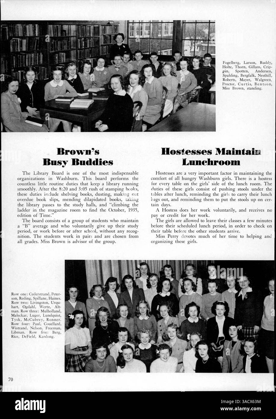 This 1946 edition of the Washburn High School yearbook, 'Victory ...