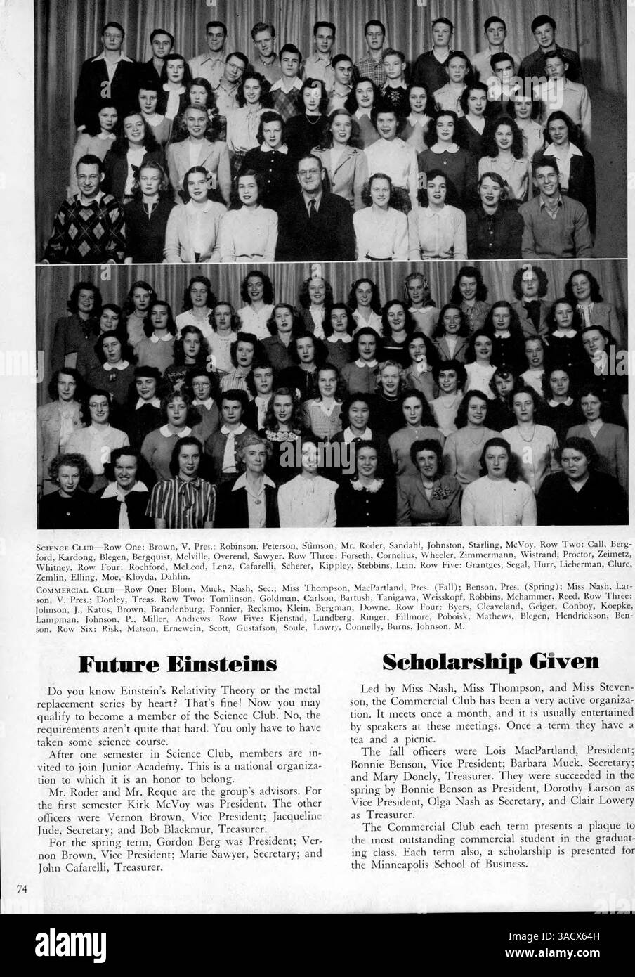 The 1946 Washburn High School Yearbook, titled 'Victory', provides an ...