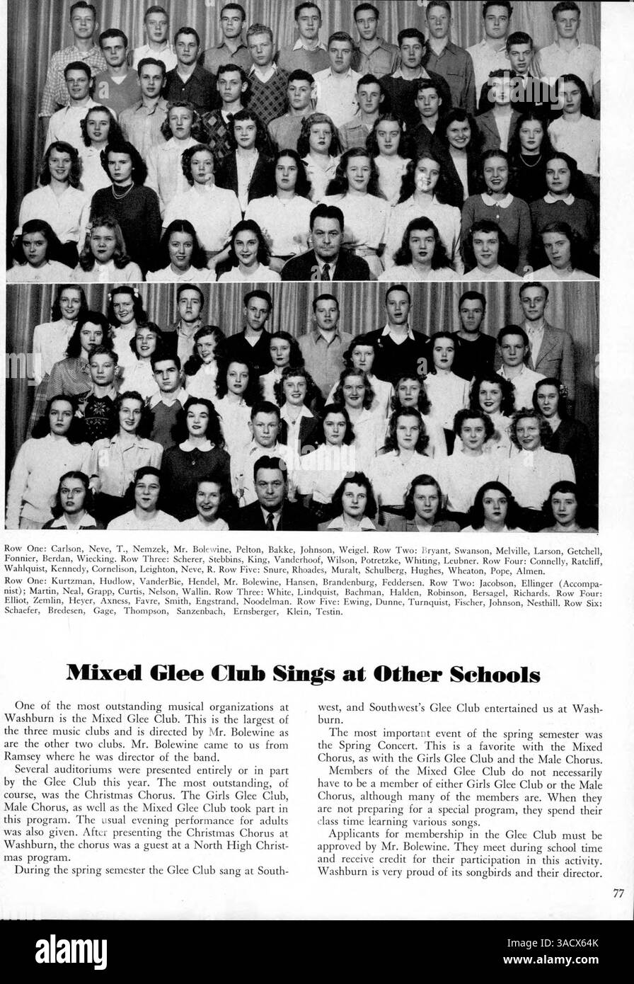 This 1946 edition of Washburn High School's yearbook, 'Victory ...