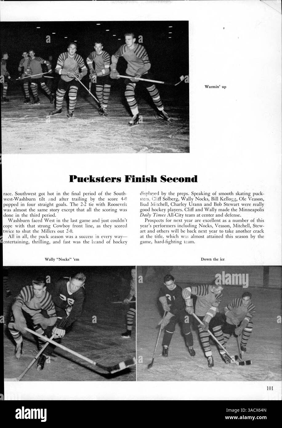 The 1946 Washburn High School yearbook, 'Victory', records the students ...