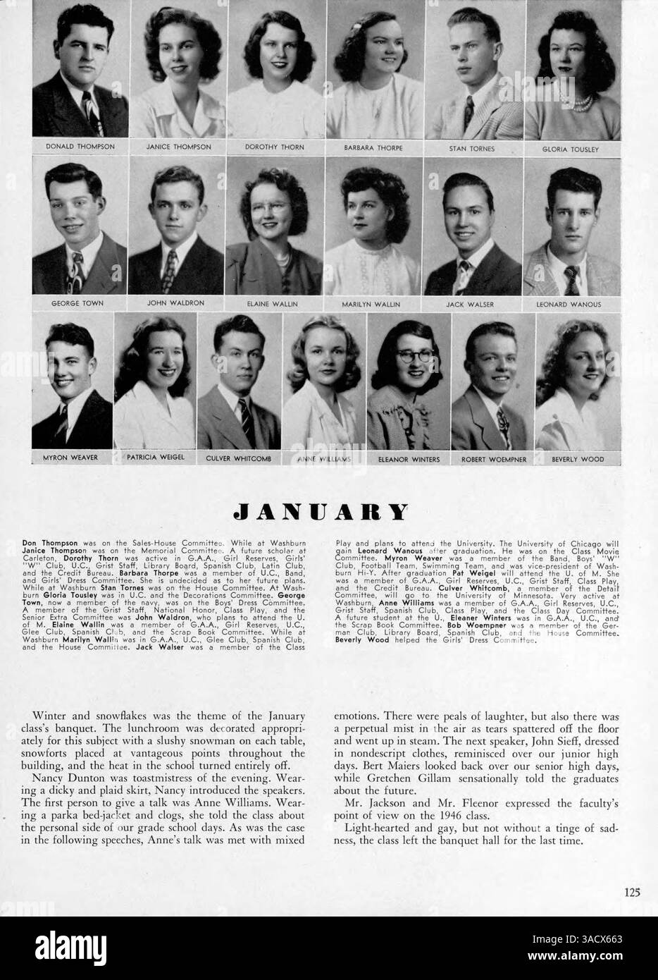 The 1946 'Victory' yearbook from Washburn High School highlights ...