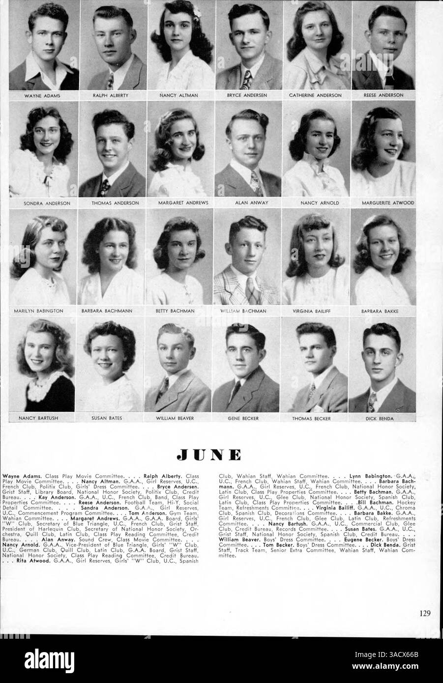The 1946 'Victory' yearbook from Washburn High School features student ...
