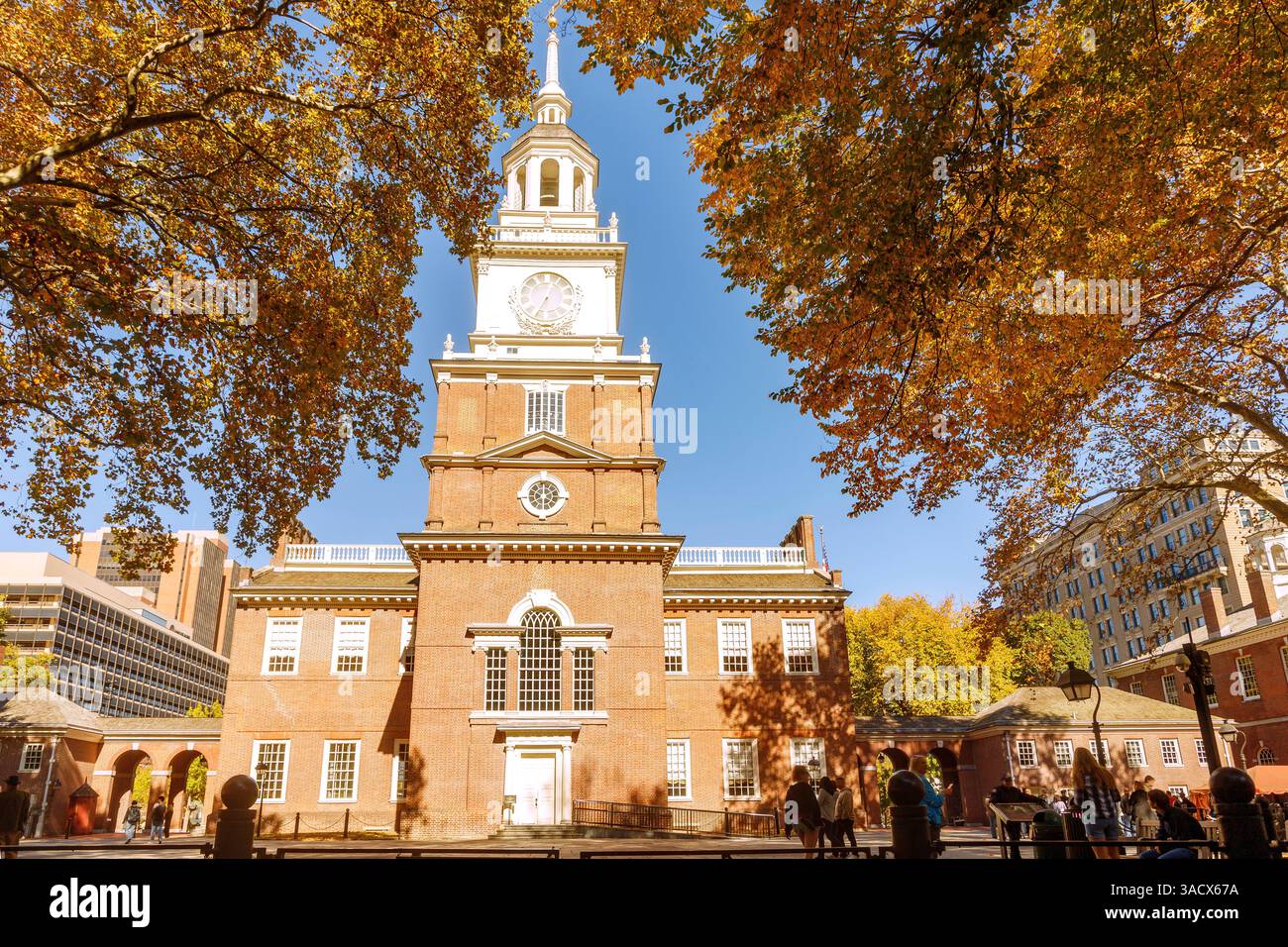Independence Hall in Independence National Historic Park in the ...