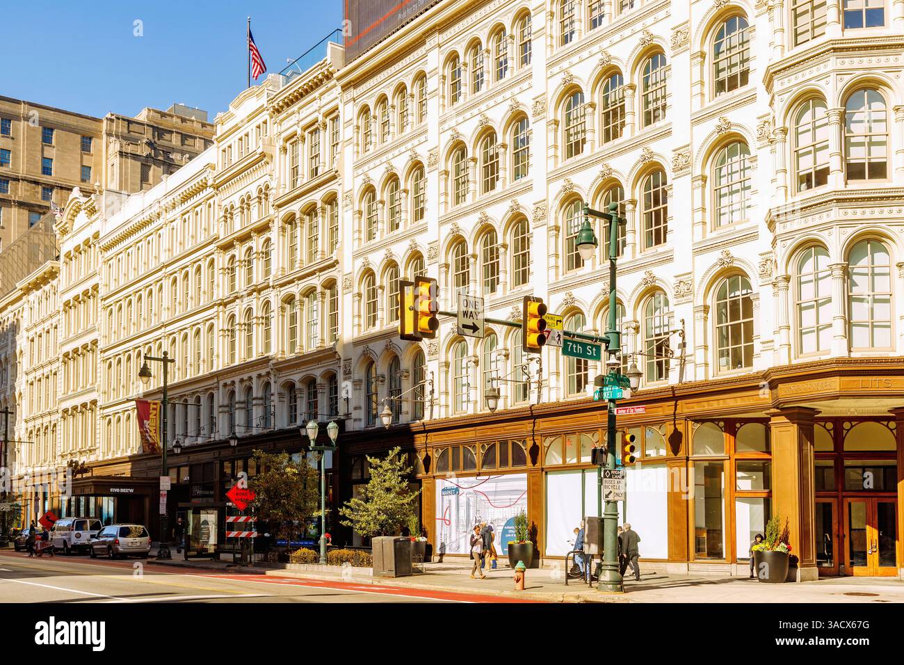 East Market Place with historic department store The Lit Brothers ...