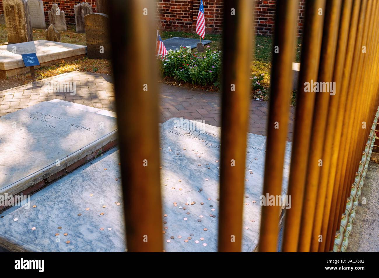 Christ Church Burial Ground with graves of Deborah and Benjamin ...