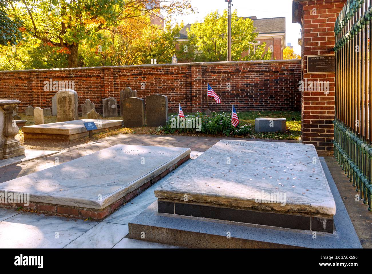 Christ Church Burial Ground with graves of Deborah and Benjamin ...