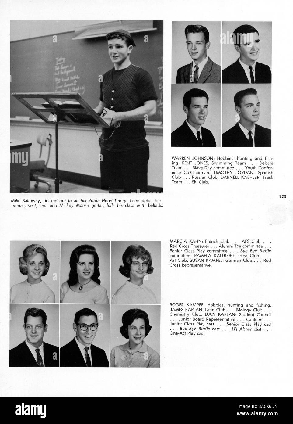 The 1964 St. Louis Park High School yearbook features records of ...