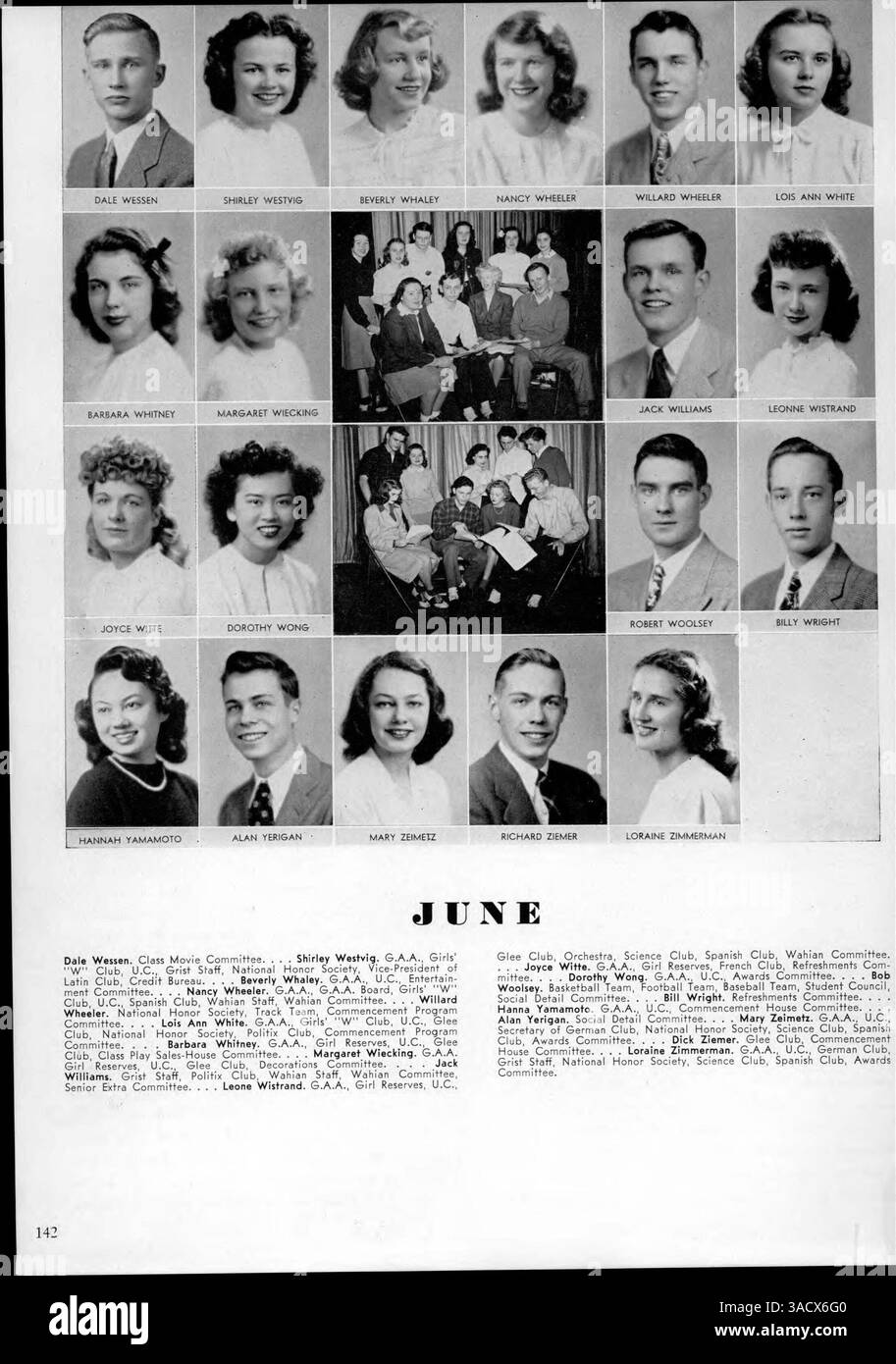 The 1946 'Victory' yearbook from Washburn High School documents student ...
