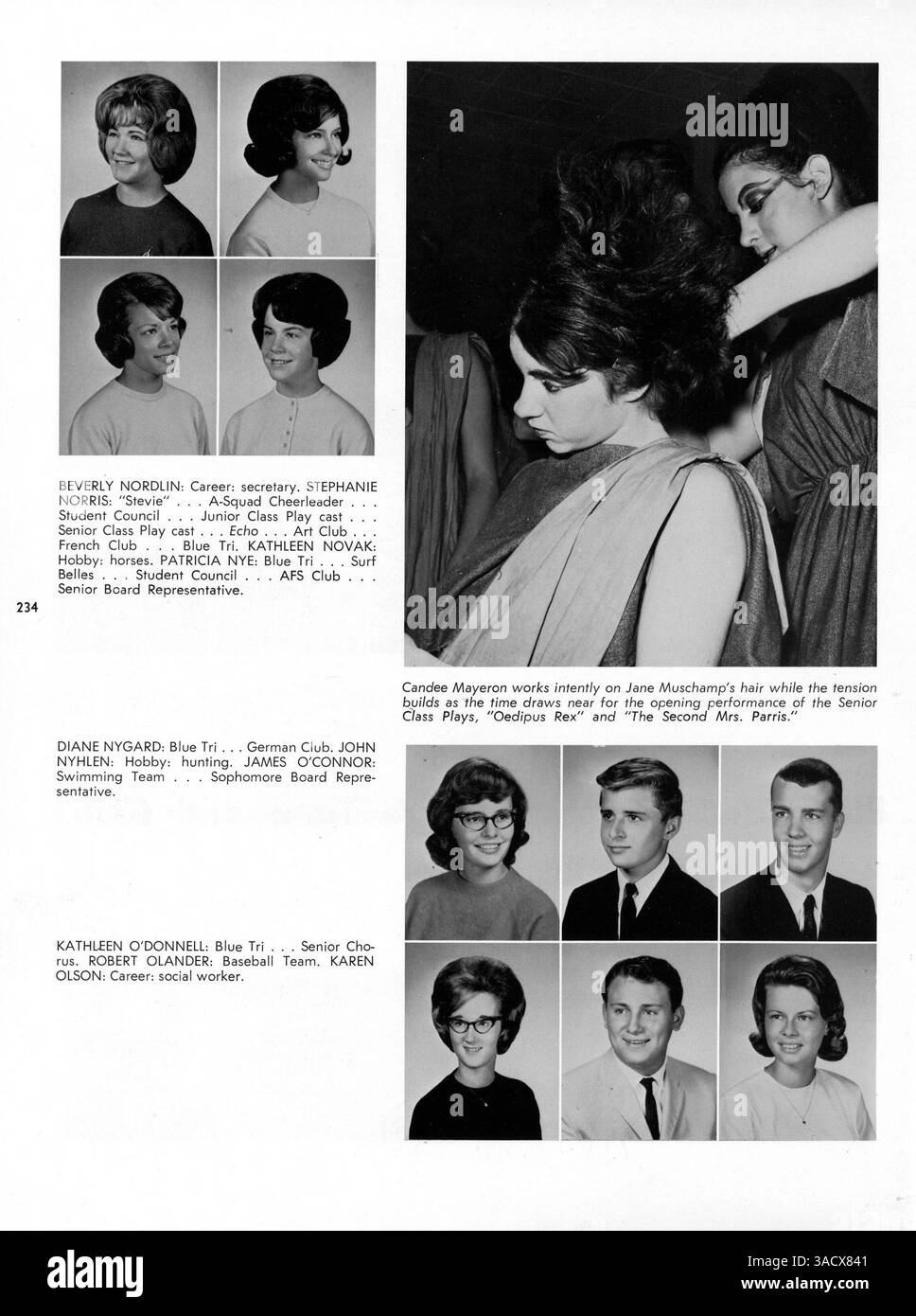 The 1964 St. Louis Park High School yearbook captures various aspects ...