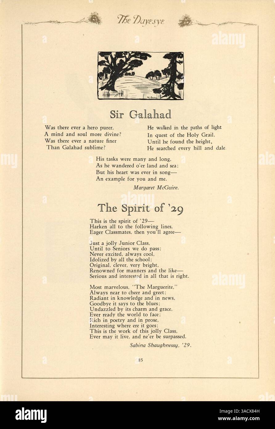 The 'Dayesye' yearbook from St. Margaret's Academy 1928 documents the ...