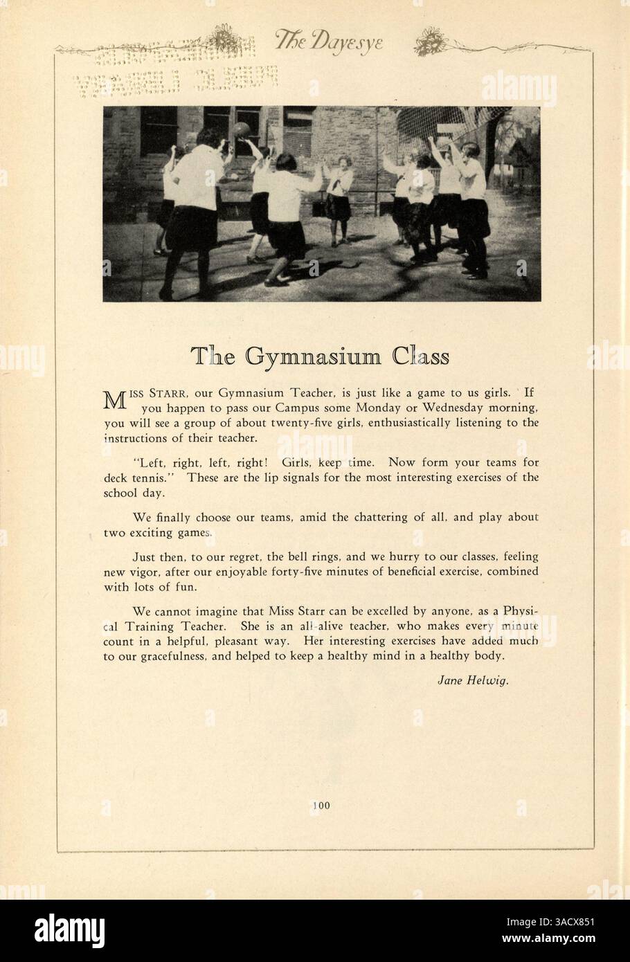 The 1928 'Dayesye' yearbook documents the key aspects of the 1927-1928 ...