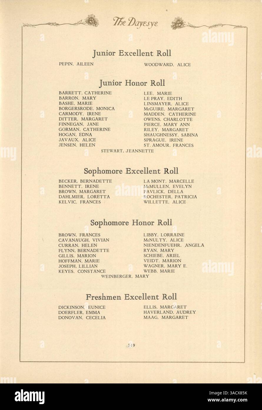 The 1928 St. Margaret's Academy yearbook documents the activities ...