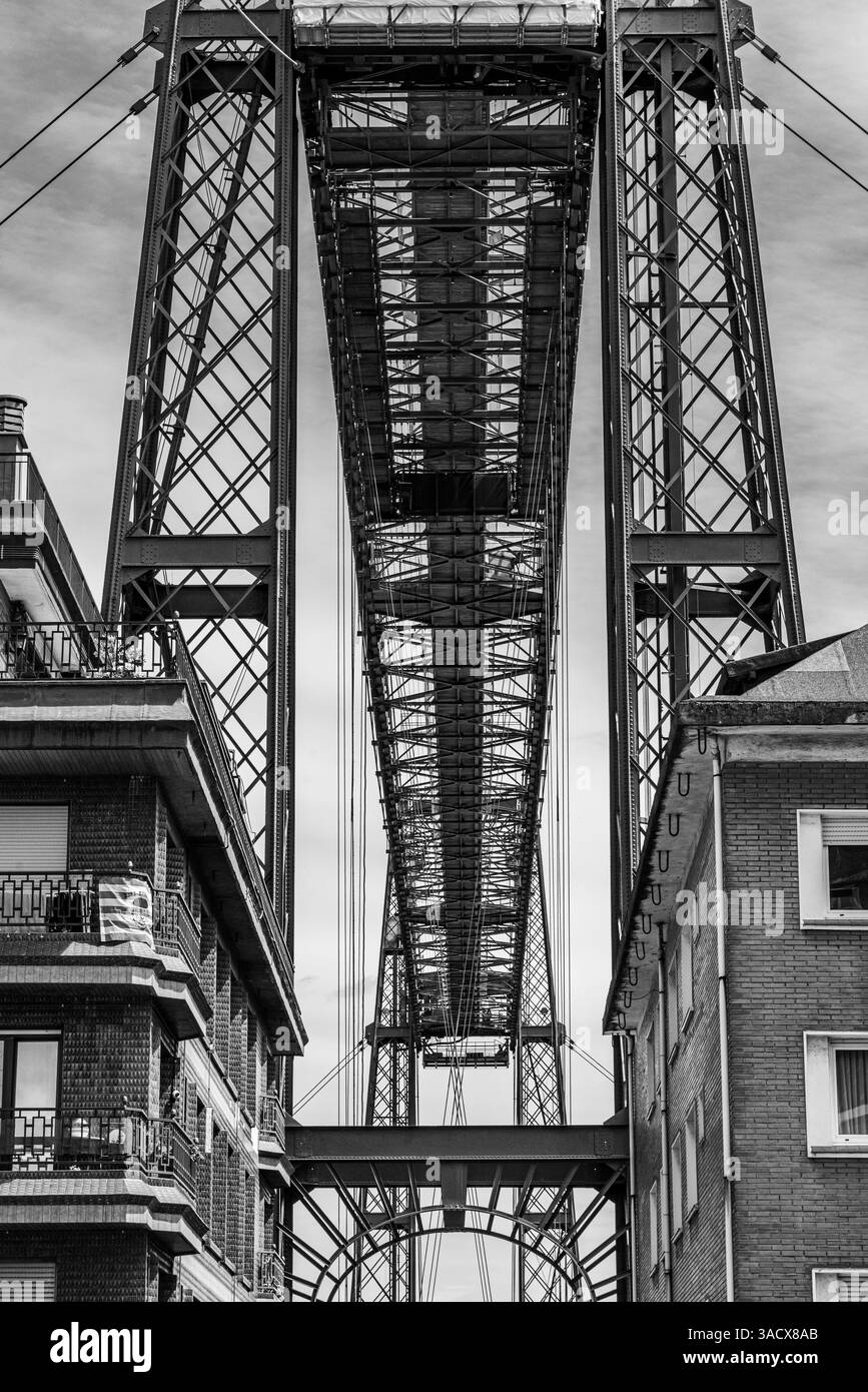 The famous Vizcaya bridge in Portugalete near Bilbao, a UNESCO world ...