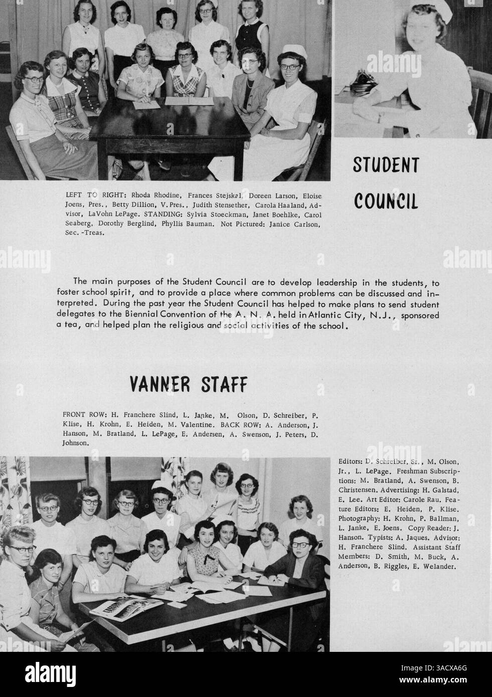 The 1952 yearbook from Swedish Hospital School of Nursing offers a ...