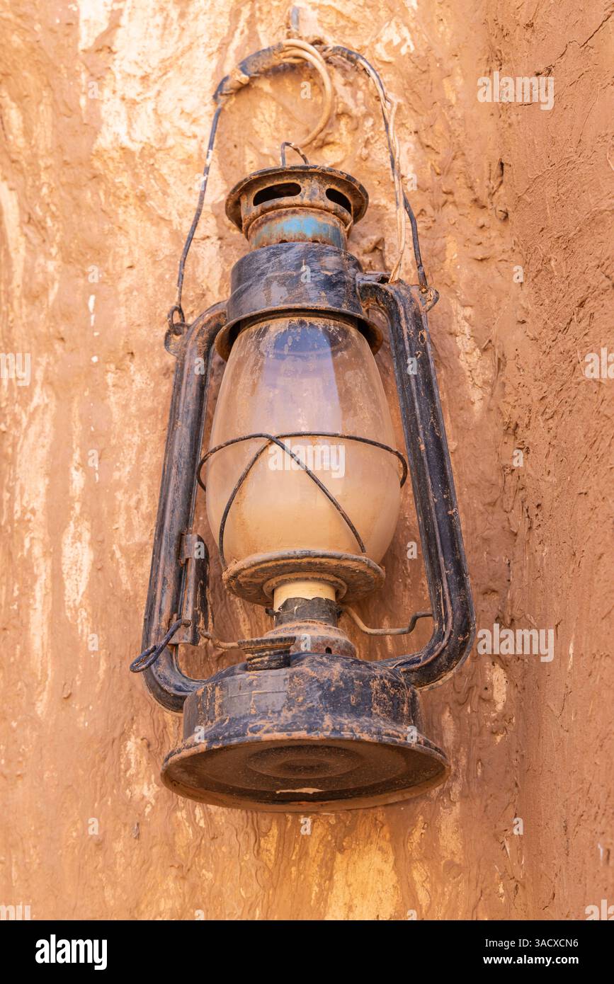 Ushaiger Heritage Village, Riyadh, Saudi Arabia. Old lantern Stock ...