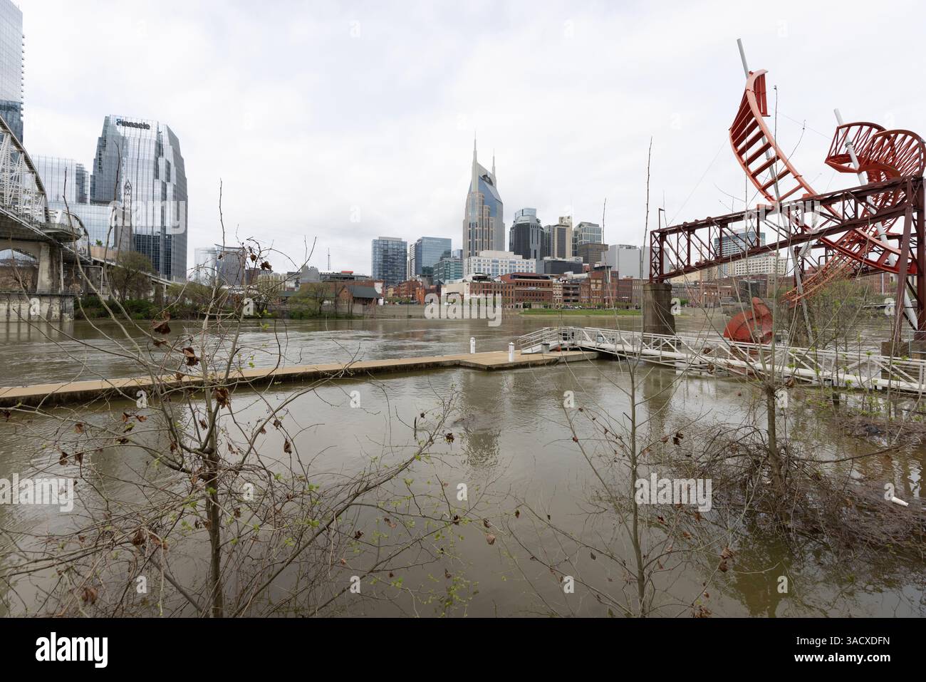 Severe storms caused extreme flooding to the downtown riverfront area ...