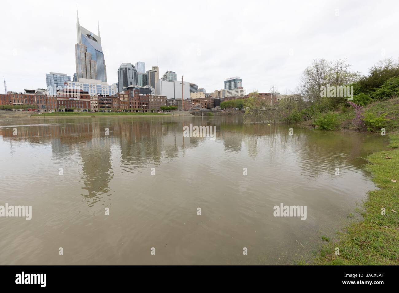 Severe storms caused extreme flooding to the downtown riverfront area ...