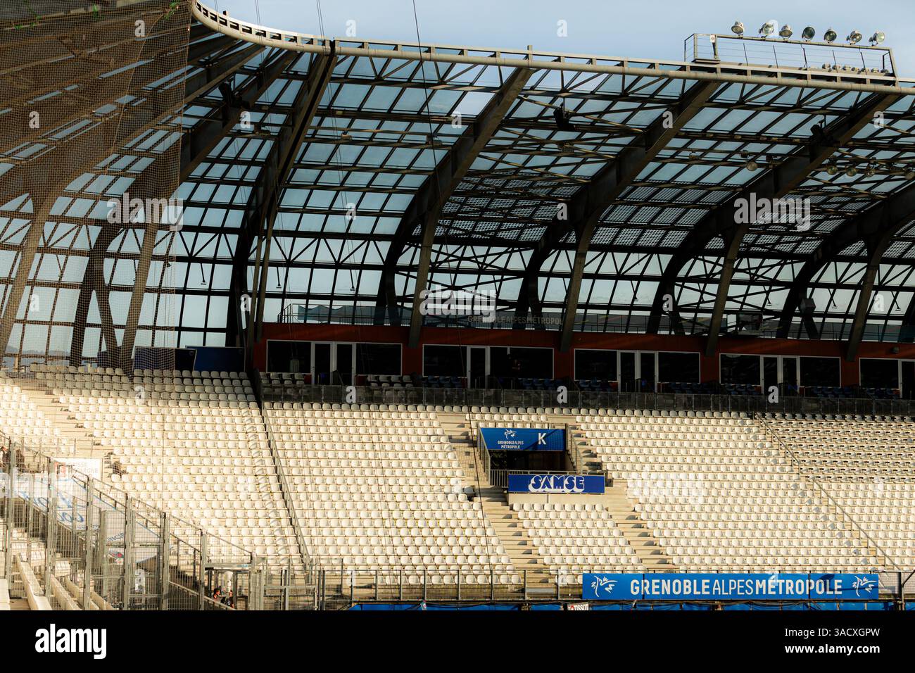 Grenoble, France, April 4th 2025 Stade des Alpes during 2nd Division ...