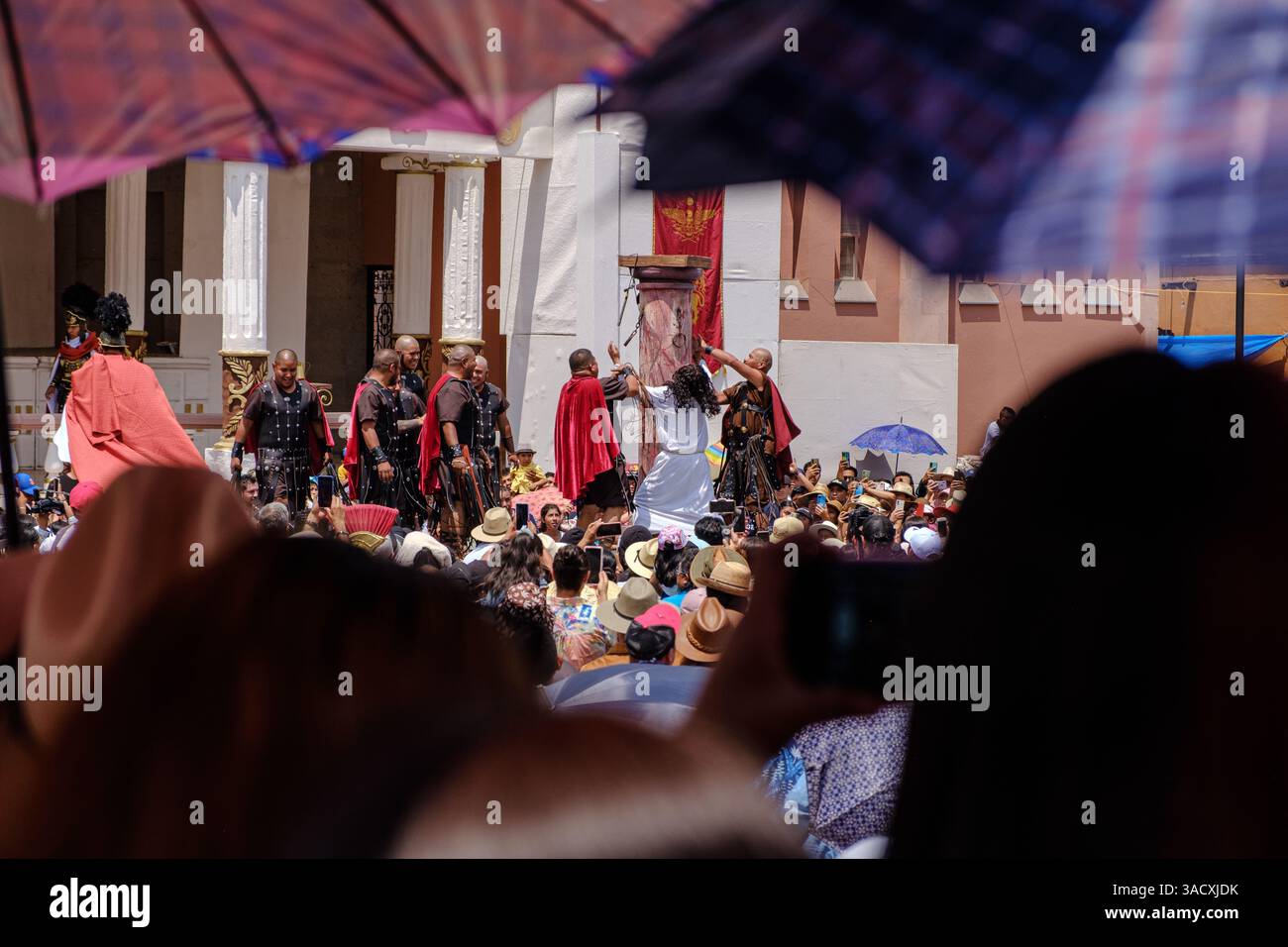 Good Friday representation of the Way of the Cross in La Cañada ...