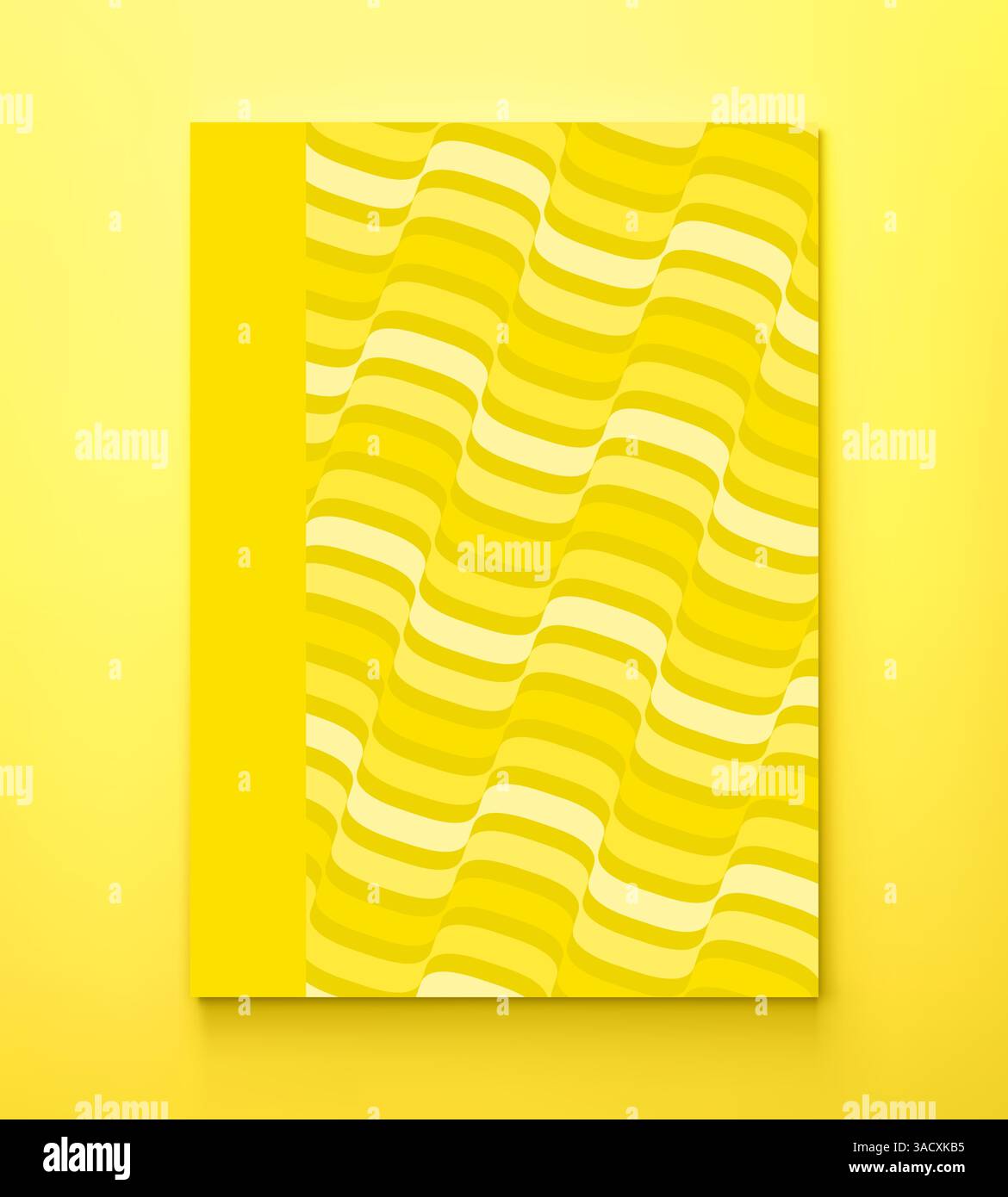 Abstract dynamic template with wavy curved ribbons. Modern cover design. 3d vector illustration ...
