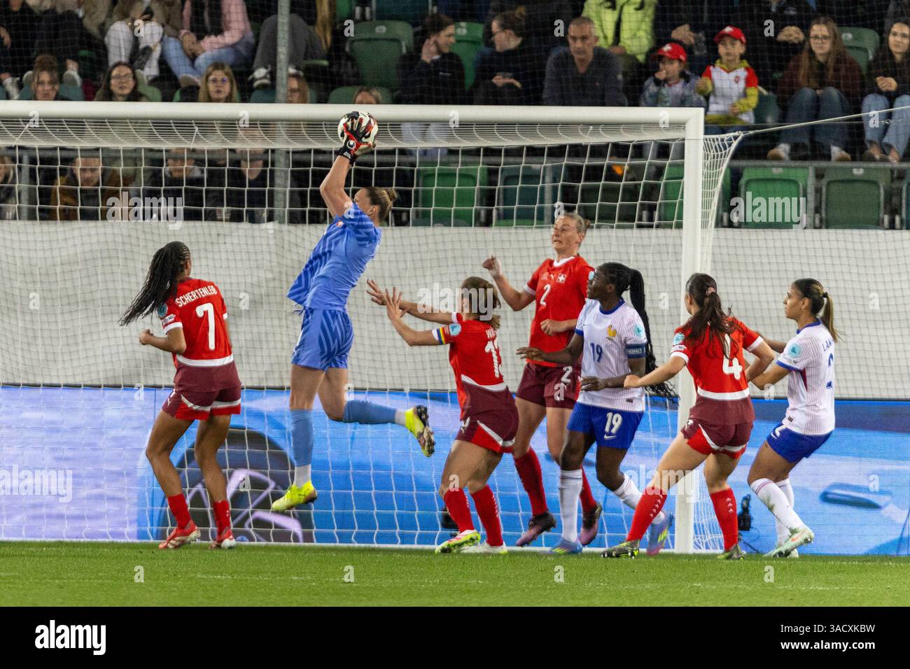 St. Gallen, Kybunpark, UEFA Women's Nations League, Switzerland. 04th ...